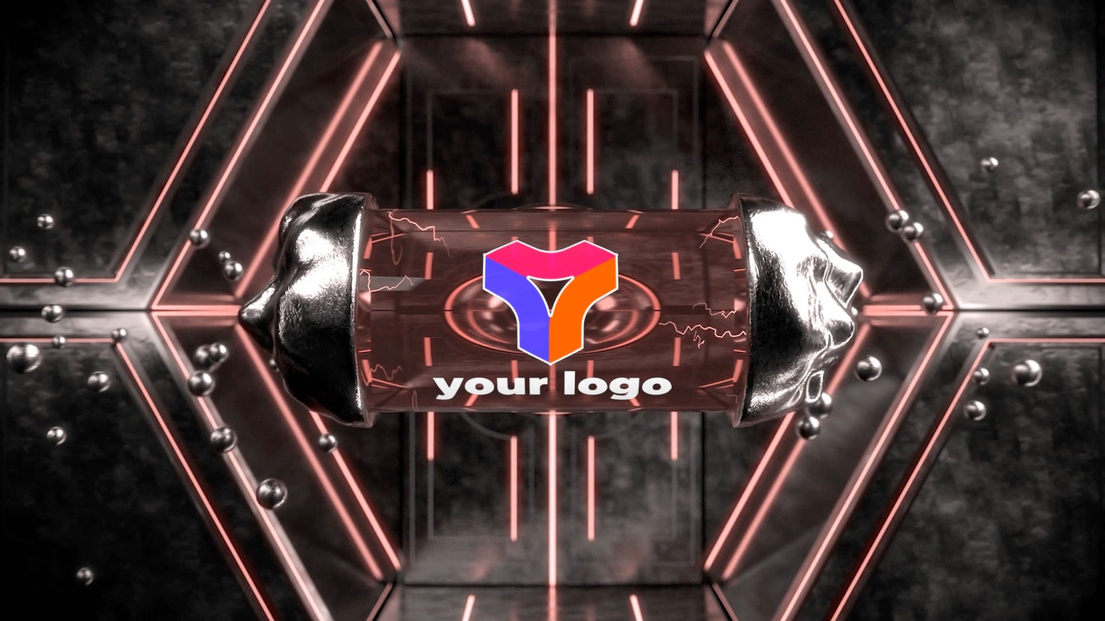 Futuristic Alien Tube Logo Reveal Animation Personalized - Etsy