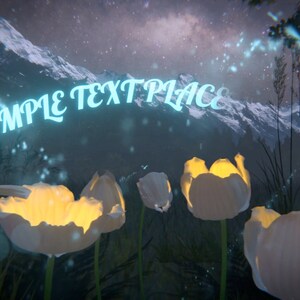 Animated Logo Intro - Magic Flowers With Custom Glowing Text - Opening ...