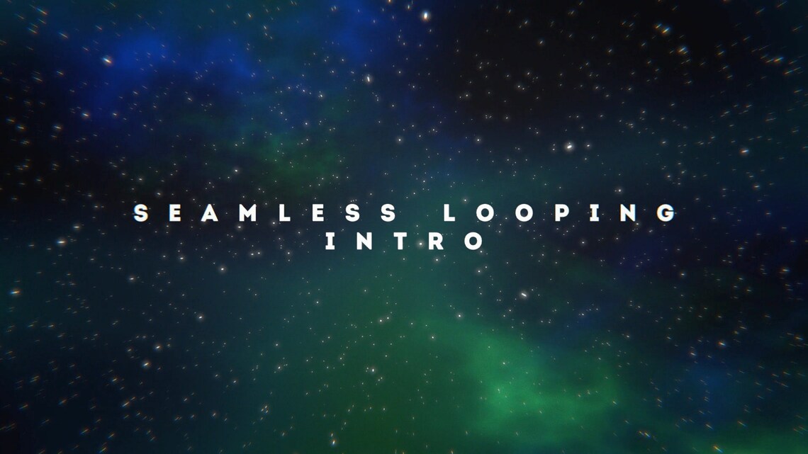 Space Overlay With Custom Text With Seamless Infinite Loop - Great for ...