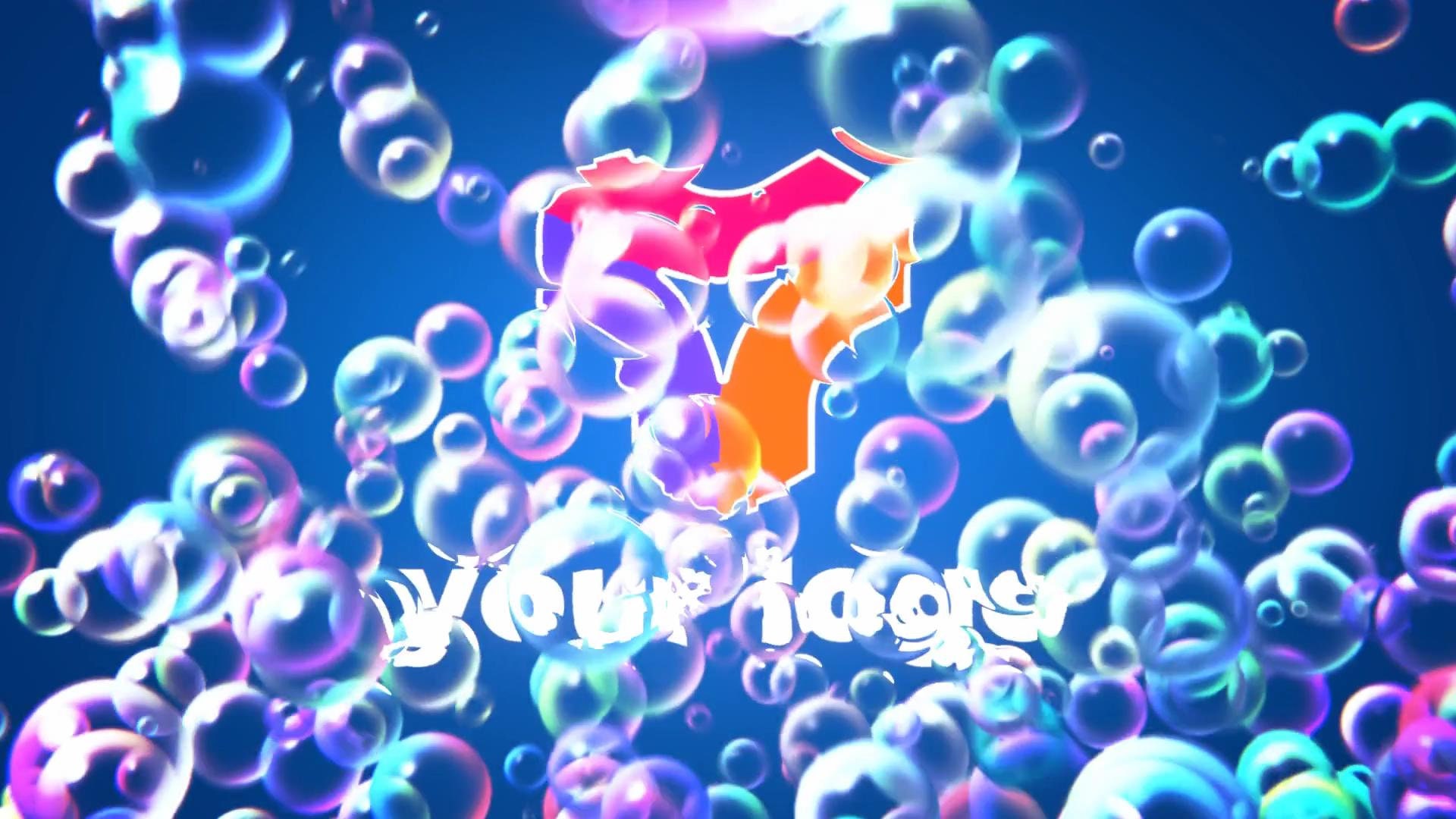 Bubbling Logo Reveal Animation: Emerging From Watery Soap Bubbles ...
