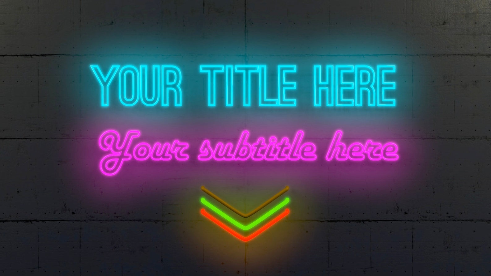 Neon Sign With Custom Text and Color - Great for Any Video - Neon ...