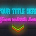 Neon Sign With Custom Text and Color - Great for Any Video - Neon ...
