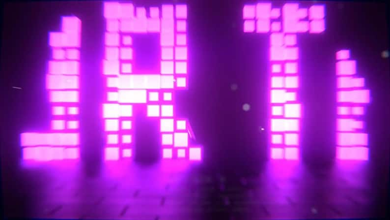 Dynamic Pixel-glow Text Headline Animation - Customizable MP4 for ...