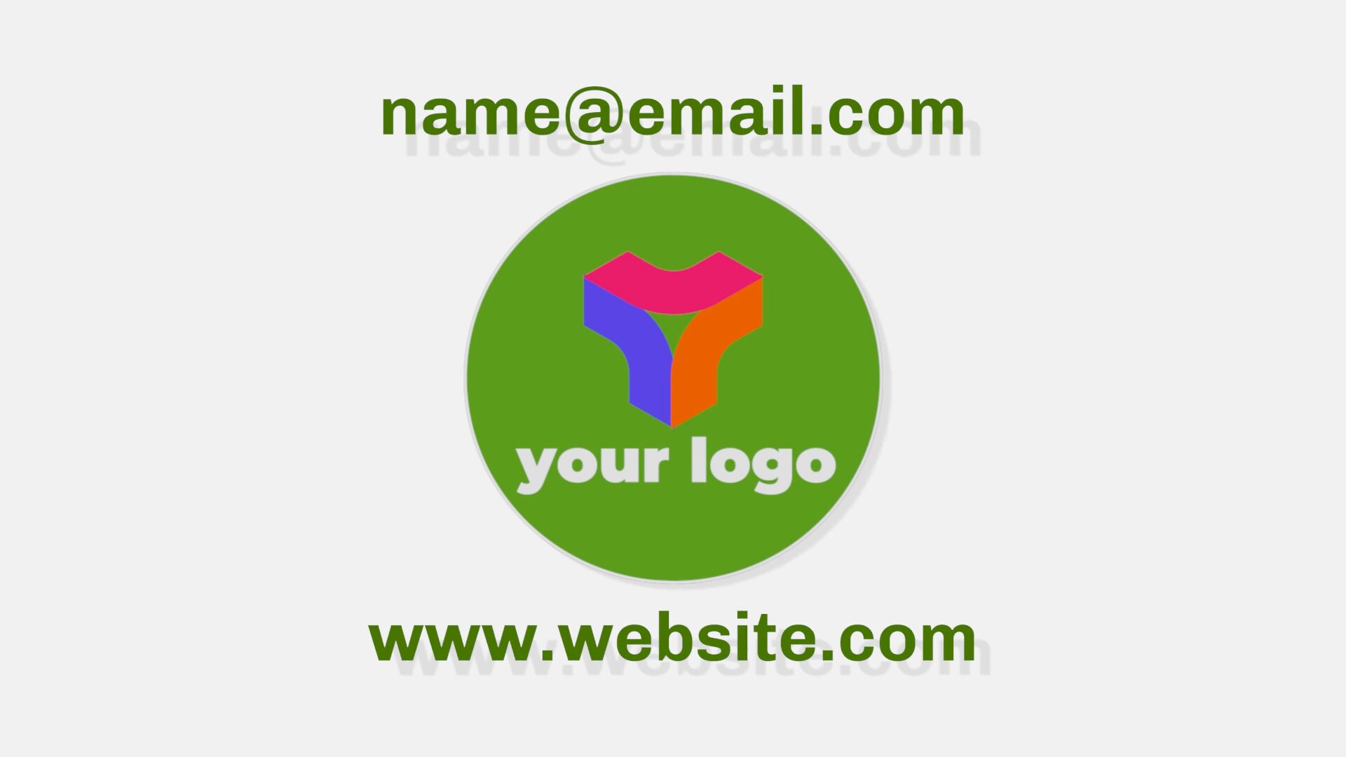 Animated Letter Logo Intro - Swirling Envelope With Contact Data or ...