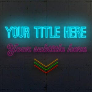 Neon Sign With Custom Text and Color - Great for Any Video - Neon ...