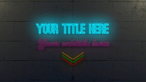 Neon Sign With Custom Text and Color Great for Any Video - Etsy