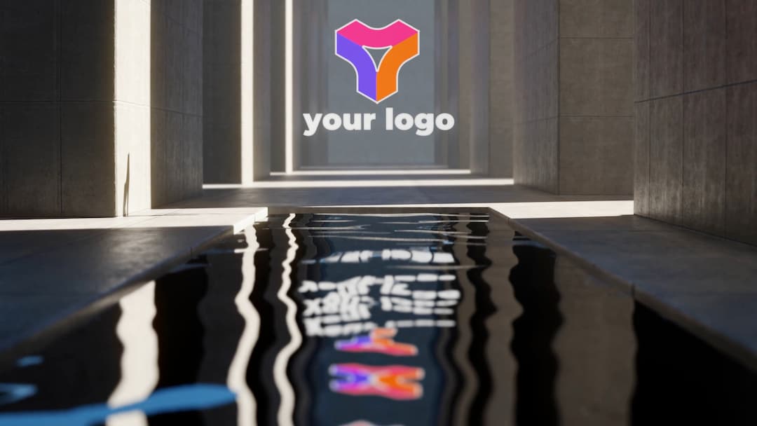 Architectural Logo Animation Customized Logo Reveal - Water Reflection ...