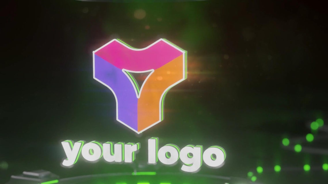 Customized Sci-fi Logo Animation: Holographic Display With Glitch ...