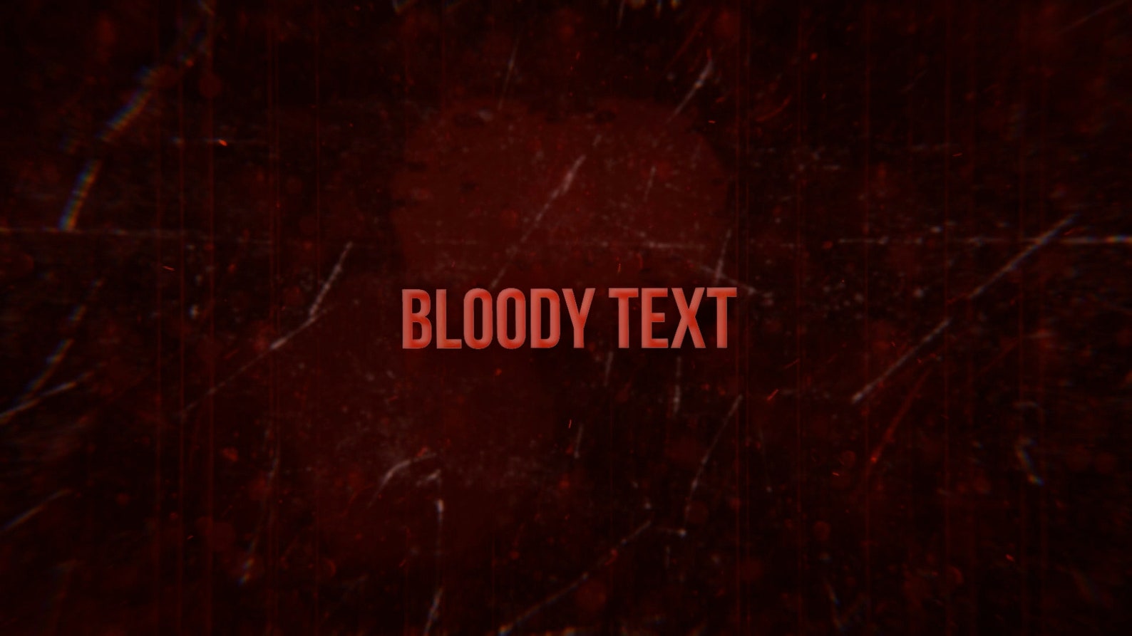 Bloody Animated Customizable Title With Horror Sound Custom Message ...