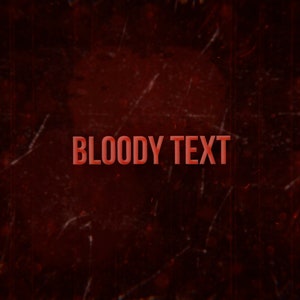 Bloody Animated Customizable Title With Horror Sound - Custom Message ...