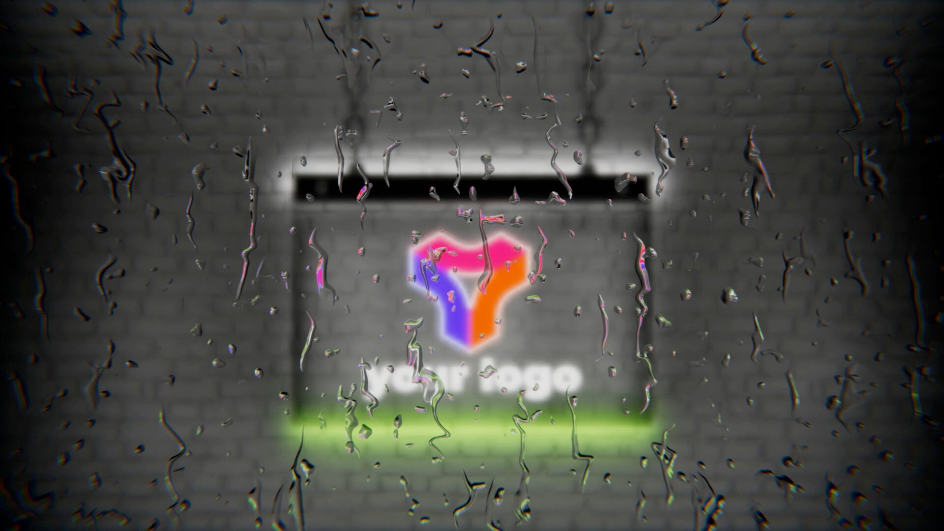 Neon Logo Stinger Animation and Placed in the Glass Banner - Etsy