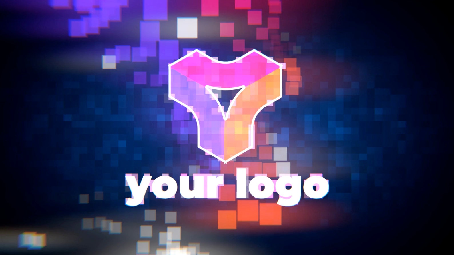 Personalized Pixelated Logo Logo Reveals From the Fading Pixels Use for ...