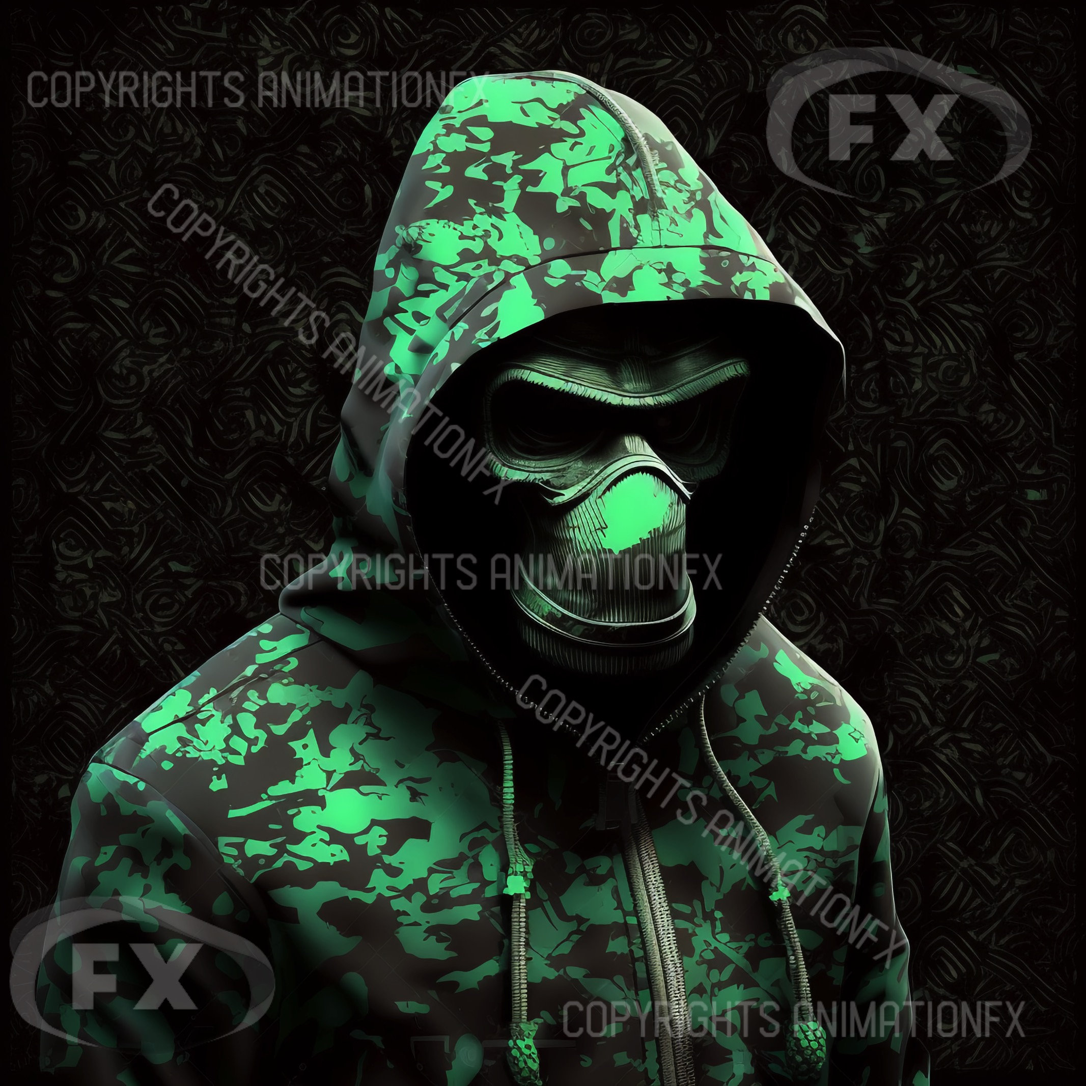 PRINTABLE ART Masked Hacker Apes Collection Printable and - Etsy