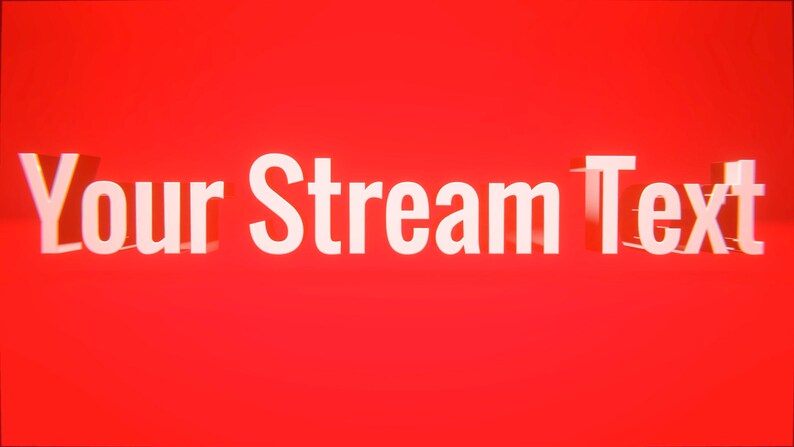 Glass Letters Twitch Overlay - Custom Message for Your Stream or Social ...