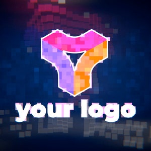 Personalized Pixelated Logo Logo Reveals From the Fading Pixels Use for ...