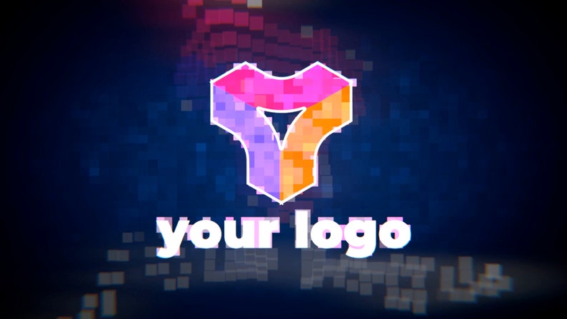 Personalized Pixelated Logo Logo Reveals From the Fading Pixels Use for ...