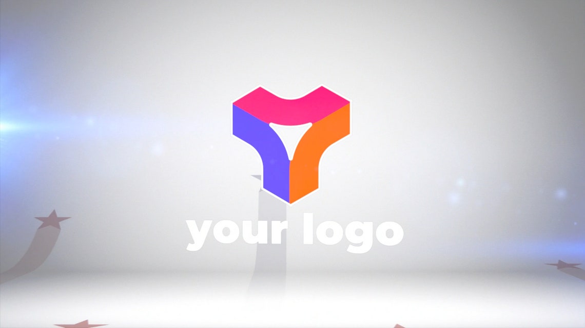 American Flag Logo Animation With Sound Custom Message and | Etsy