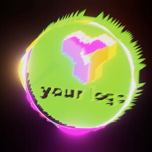 Neon Glitch Logo Stinger With Alpha Channel and Sound for Stream Scenes ...