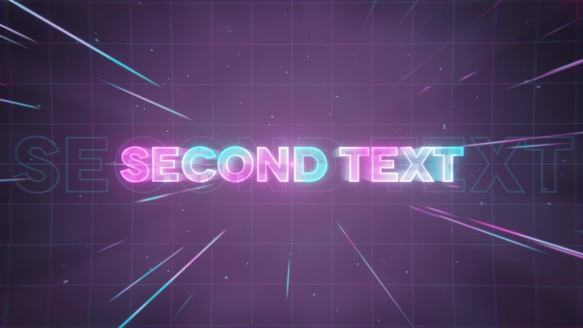 Customizable Synthwave Neon Text Animation With Retrofuturistic Flair ...