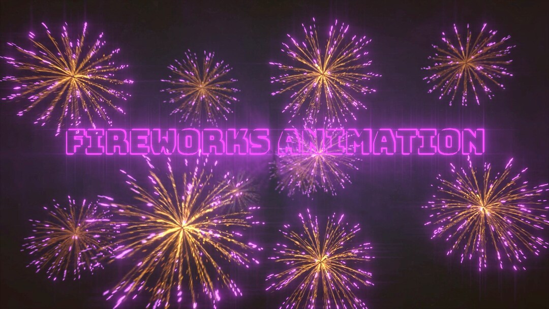 Fireworks Animation Logo and Text Reveal, With Custom Text, Custom ...