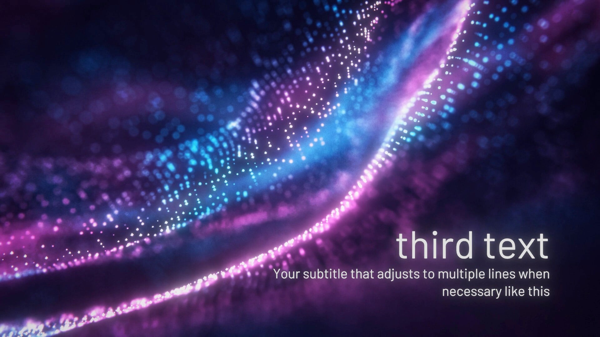 Dreamy Particles Overlay With Custom Text and Colors Great for Any ...