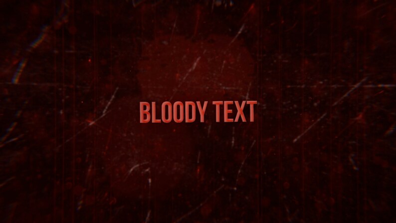 Bloody Animated Customizable Title With Horror Sound Custom Message ...