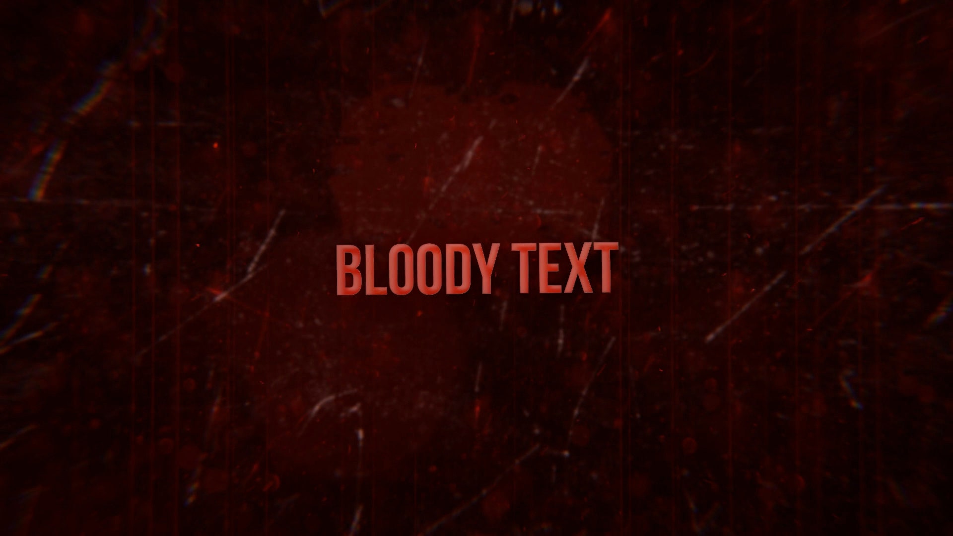 Bloody Animated Customizable Title With Horror Sound Custom Message ...