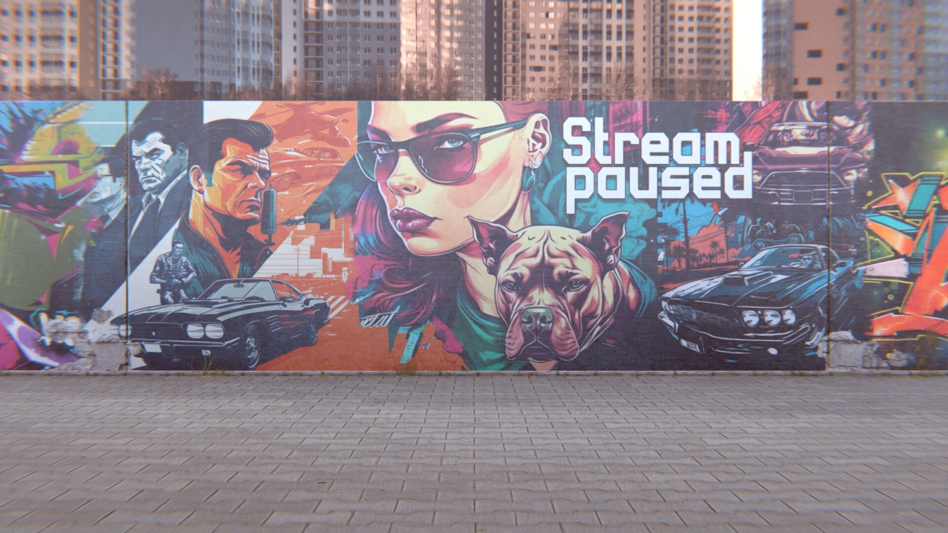 Twitch Overlay Stream Paused Animation Inspired With Street Graffiti ...