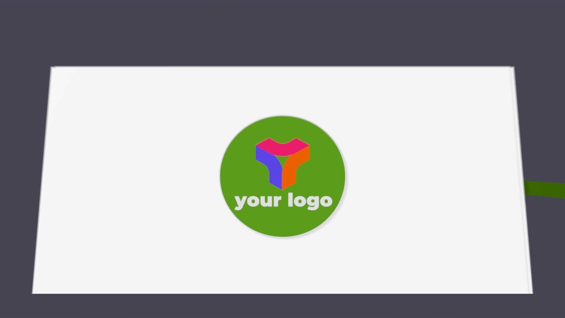 Animated Letter Logo Intro - Swirling Envelope With Contact Data or ...