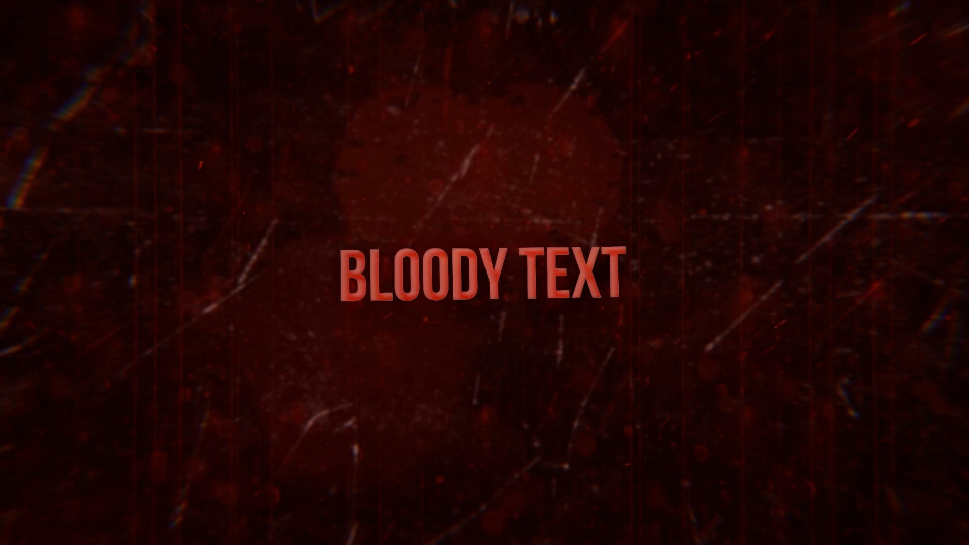 Bloody Animated Customizable Title With Horror Sound Custom Message ...