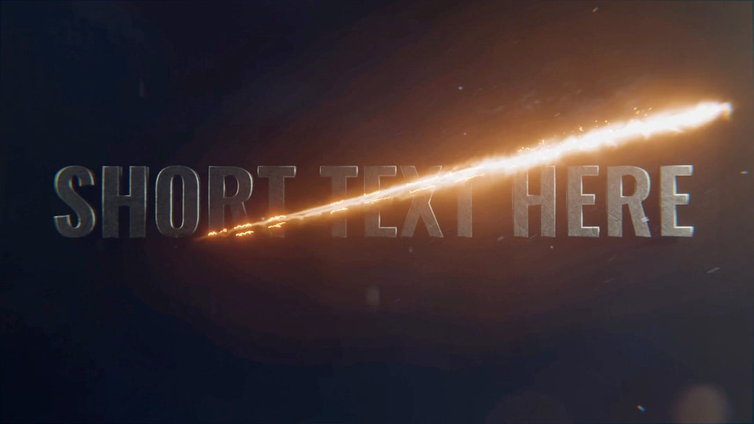 Custom Smashed Text Animation With Whoosh Sound of Space Meteorite ...