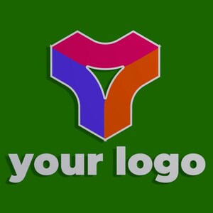 Revolving Color Swatches: Artful Logo Reveal | Customizable Background ...