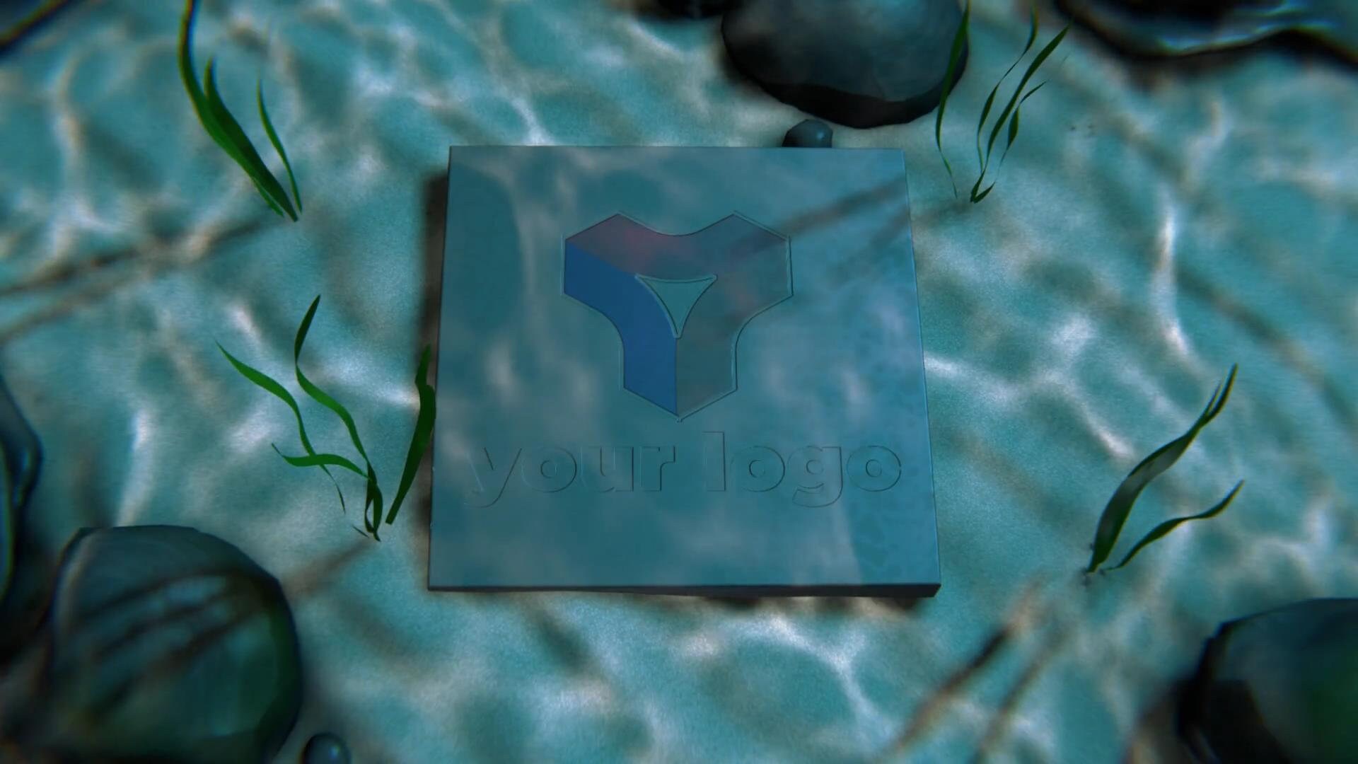 Underwater Stone Logo Animation for Twitch: Sunken Relic With 3D Relief ...