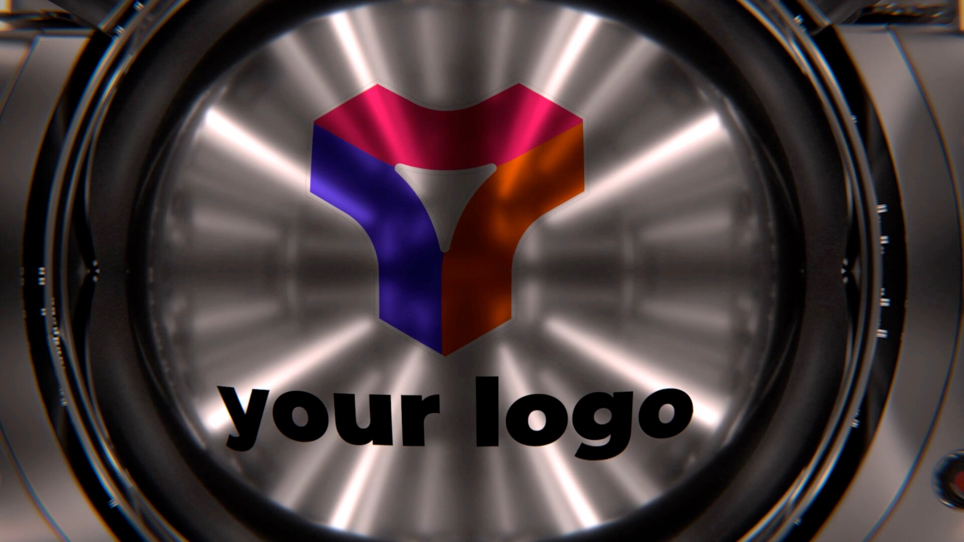 Cosmic Digital Bank Vault, Opens and Reveals a Logo. Upload Your Own ...