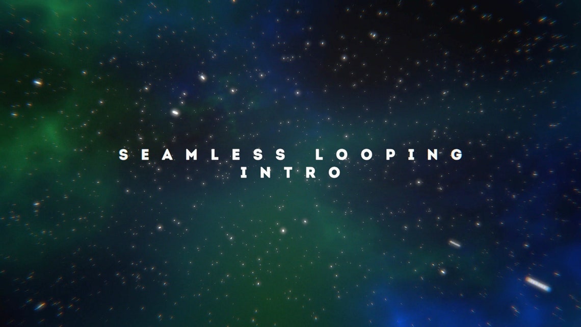 Space Overlay With Custom Text With Seamless Infinite Loop - Etsy