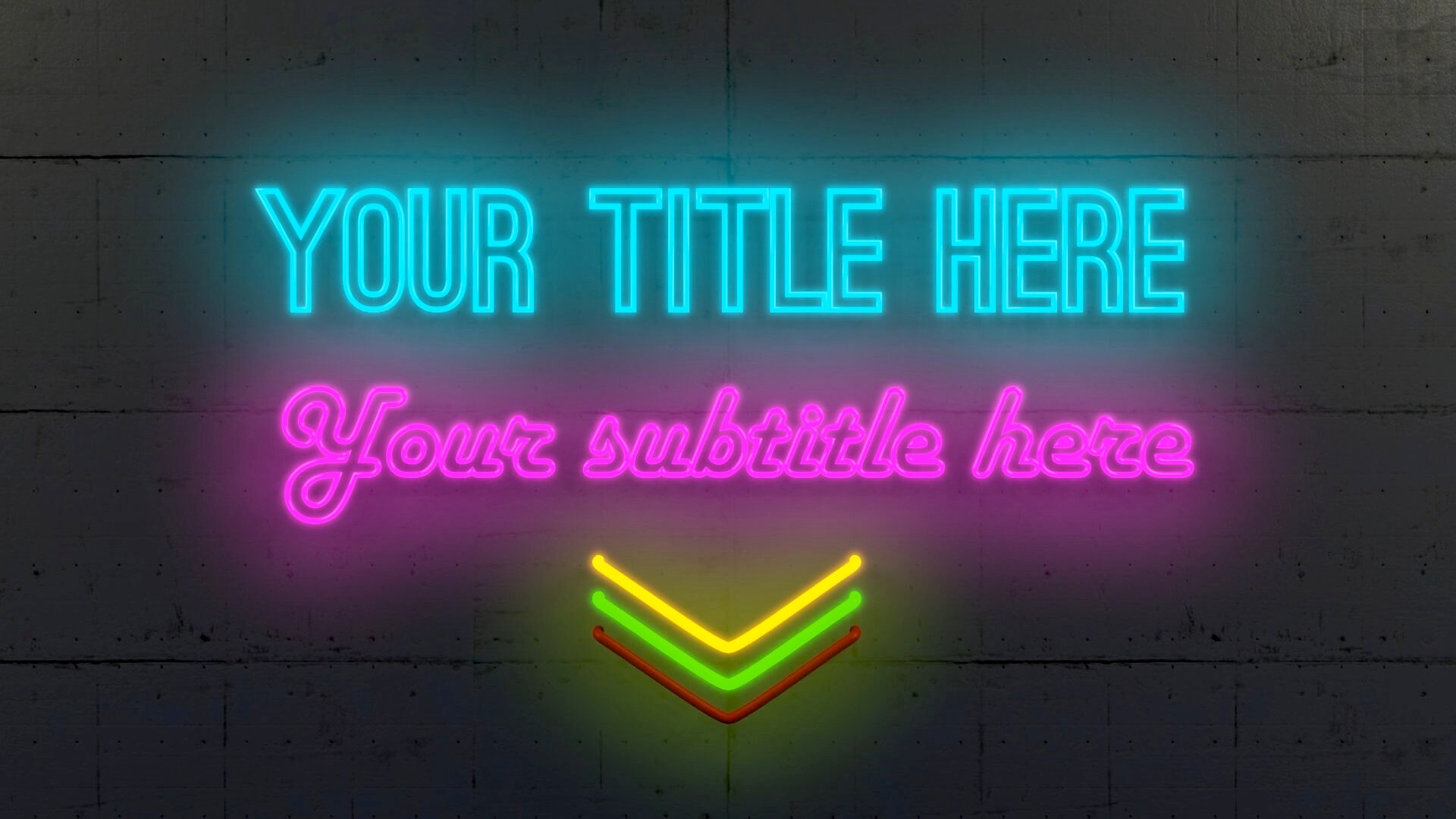 Neon Sign With Custom Text and Color - Great for Any Video - Neon ...