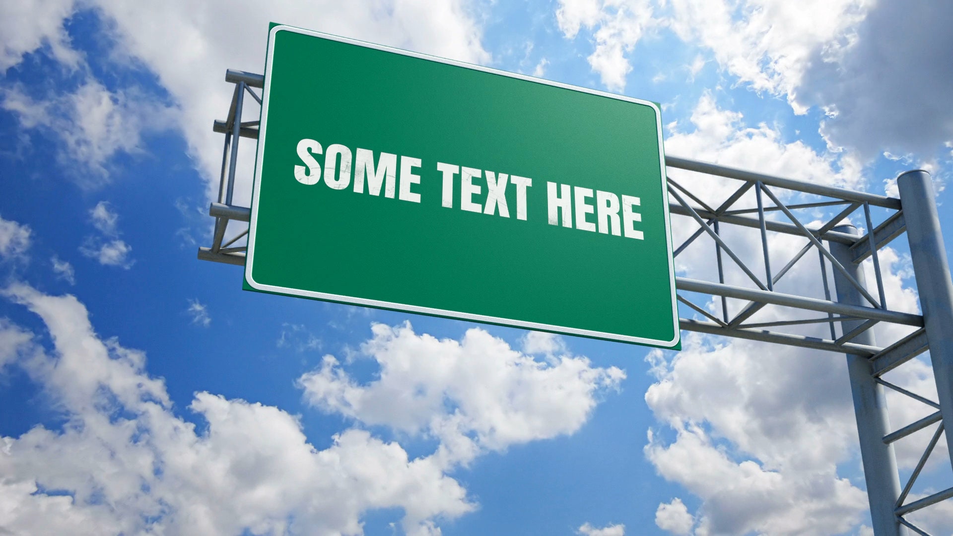 Traffic Overhead Sign Custom Message on the Road Sign - Etsy