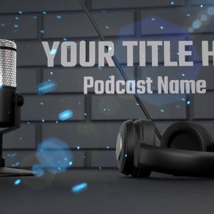 Podcast Intro Animation Customizable Text - With the Titles in 2 Lines ...