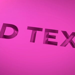 Animated 3D Sunken Text Intro With 3 Place Holders, Personalizable ...