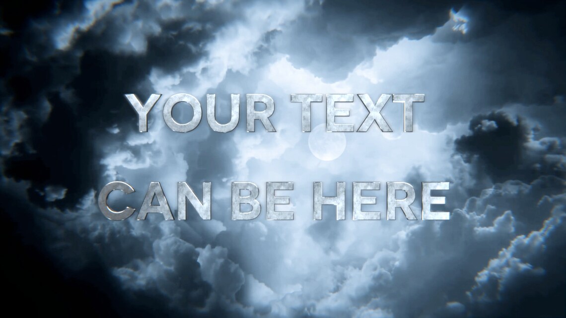 Thrilling Animated Title With Horror Sound Custom Message - Etsy