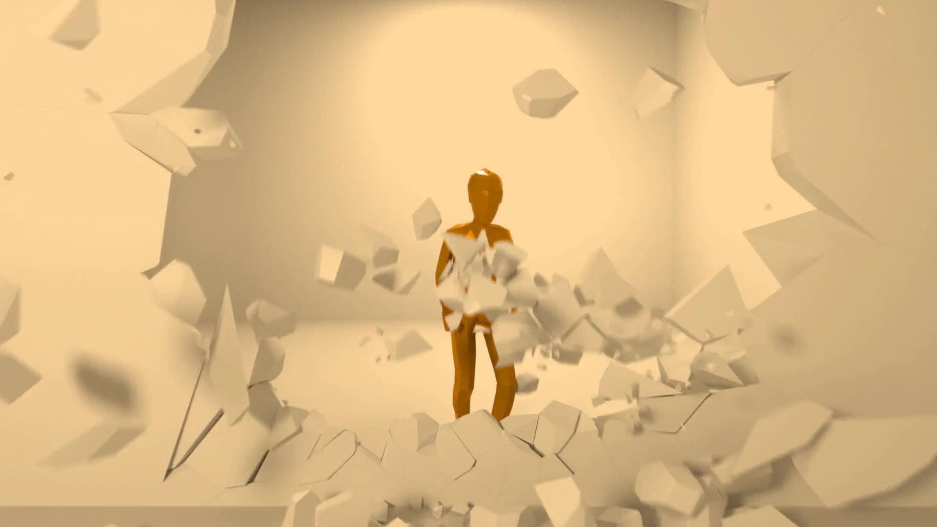 Barrier-breaking Animation: 3D Girl Powerfully Smashing Walls | Reveal ...