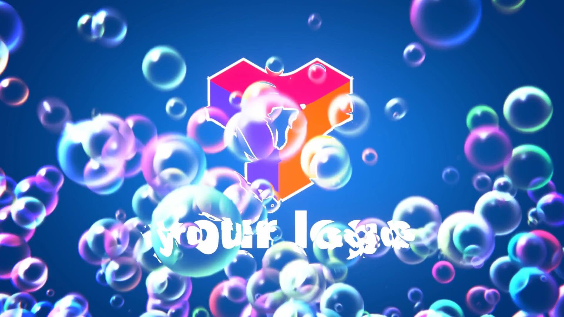 Bubbling Logo Reveal Animation: Emerging From Watery Soap Bubbles ...