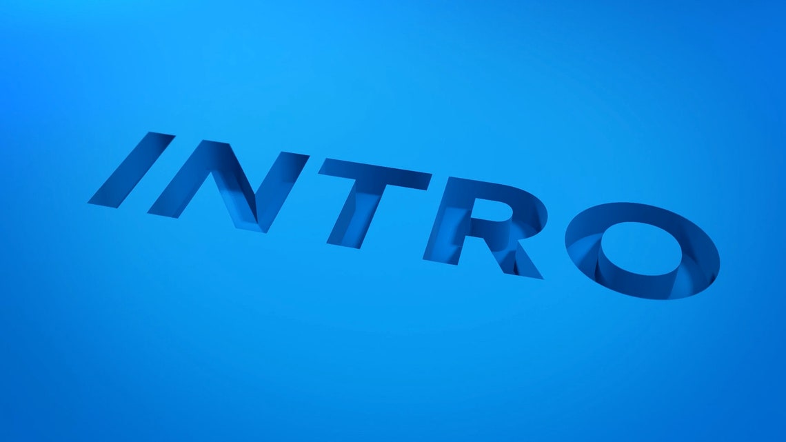 Animated 3D Sunken Text Intro With 3 Place Holders, Personalizable ...