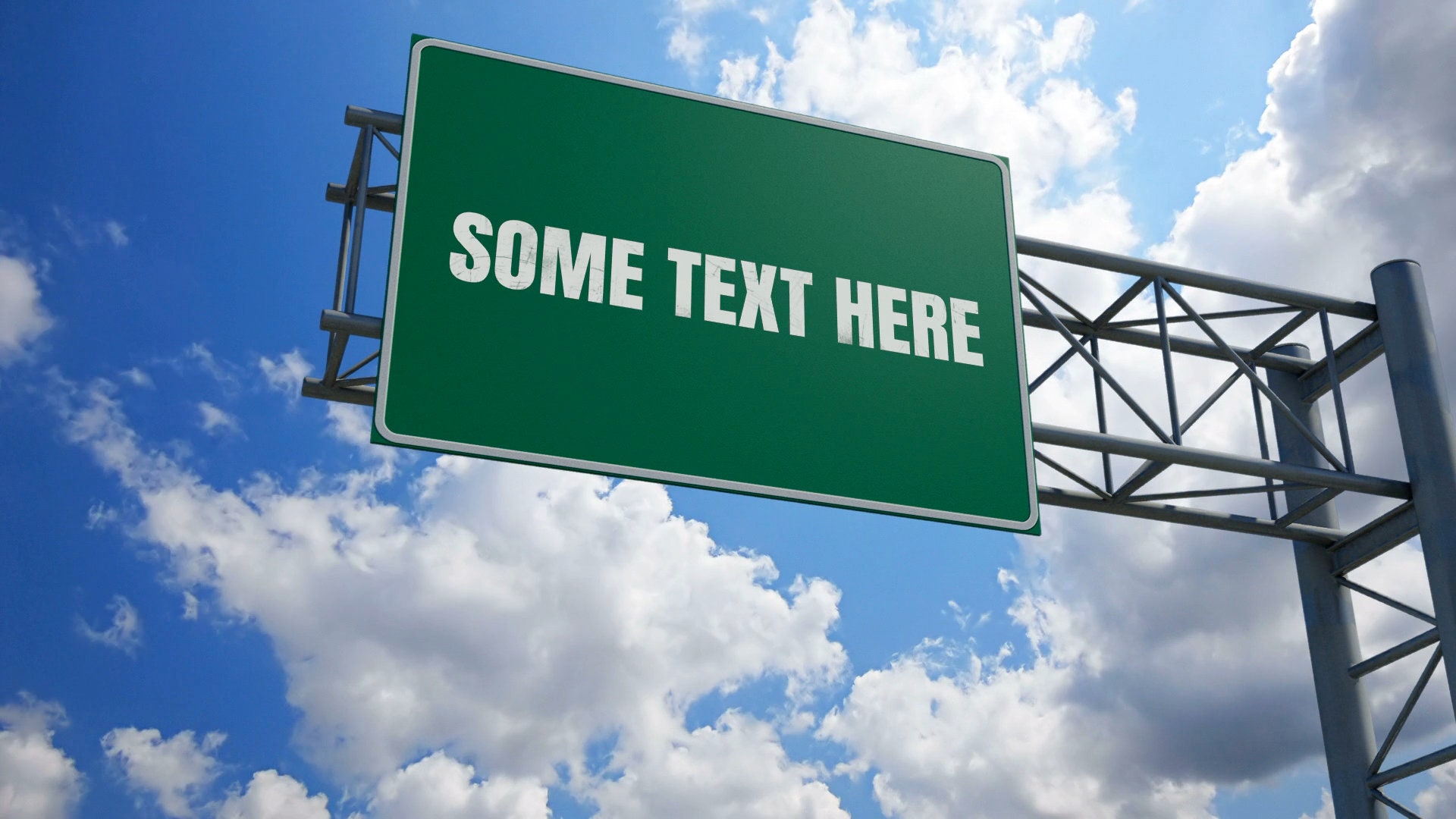 Traffic Overhead Sign Custom Message on the Road Sign - Etsy