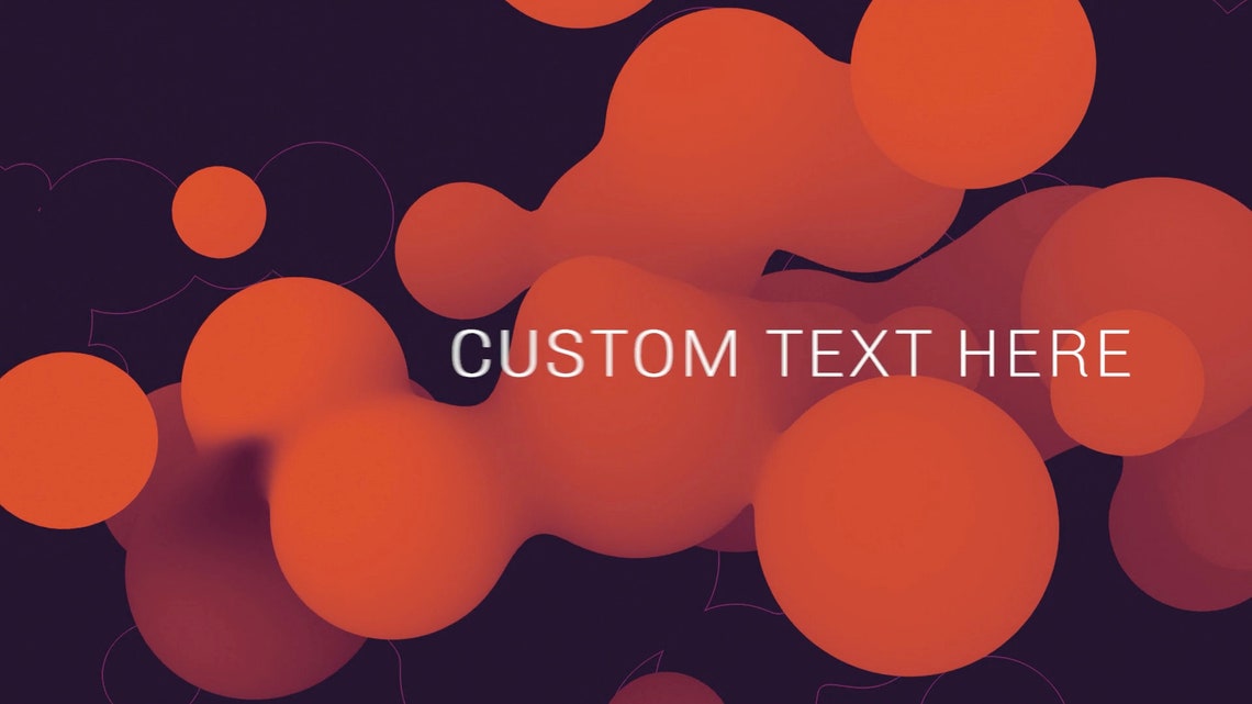 Gradient Blobs Overlay, Your Image With Custom Text, Customized Colors ...