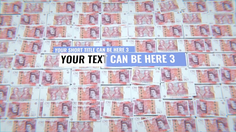 Pound Bills Money Heist Text Animation Customizable Text and - Etsy