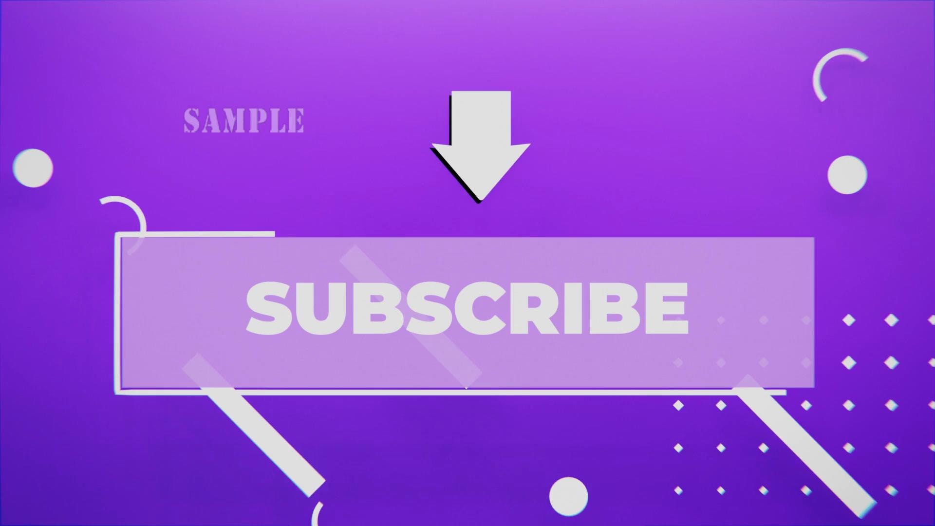 Animated Subscribe Call-to-action Bundle: Twitch-inspired Color Scheme ...