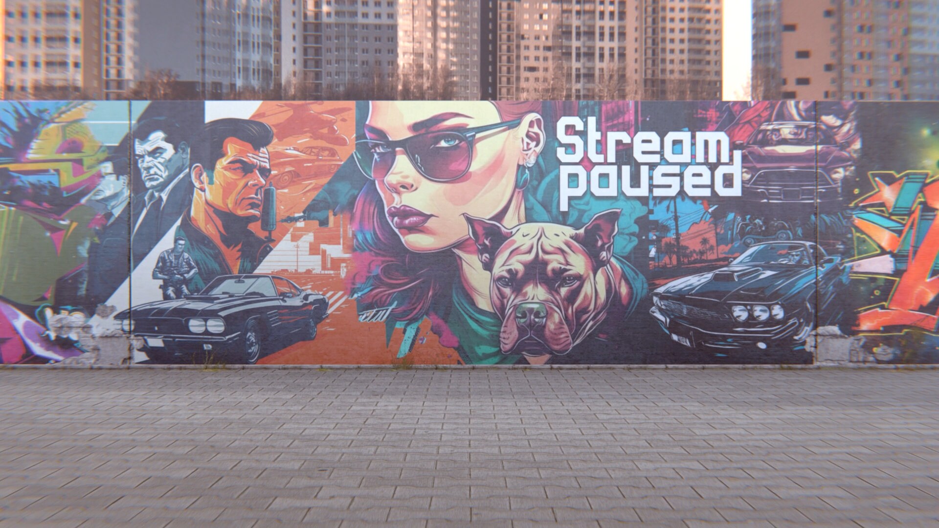 Twitch Overlay Stream Paused Animation Inspired With Street Graffiti ...