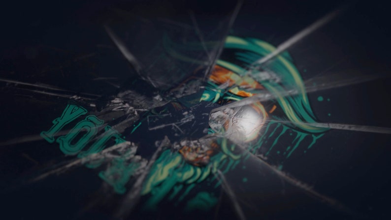 Shattered Glass 3d Dystopian Logo Stinger Animation Logo Reveals Behind ...