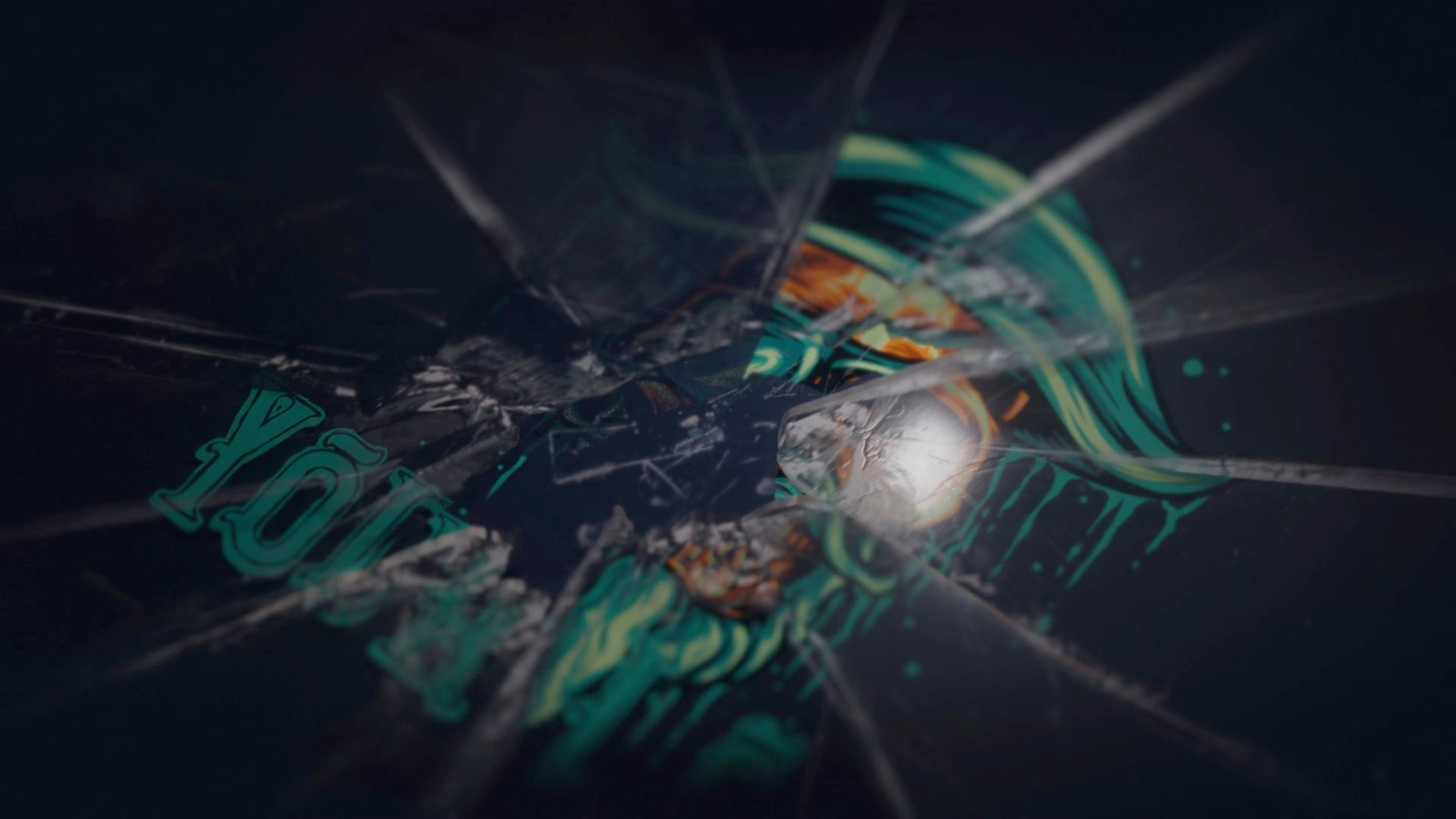 Shattered Glass 3d Dystopian Logo Stinger Animation Logo Reveals Behind ...